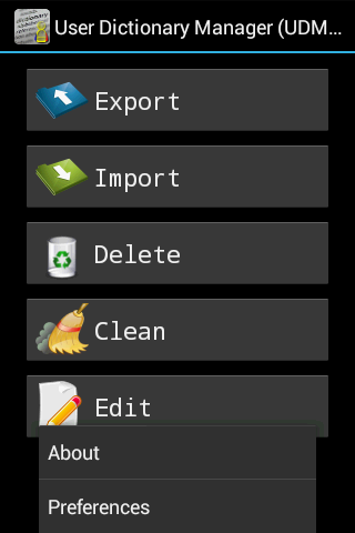 User Dictionary Manager (UDM)
